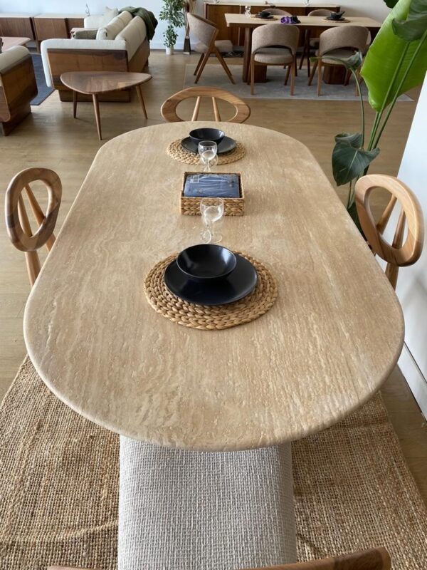 Travertin Esstisch “Daisy” – FALCO LIVING